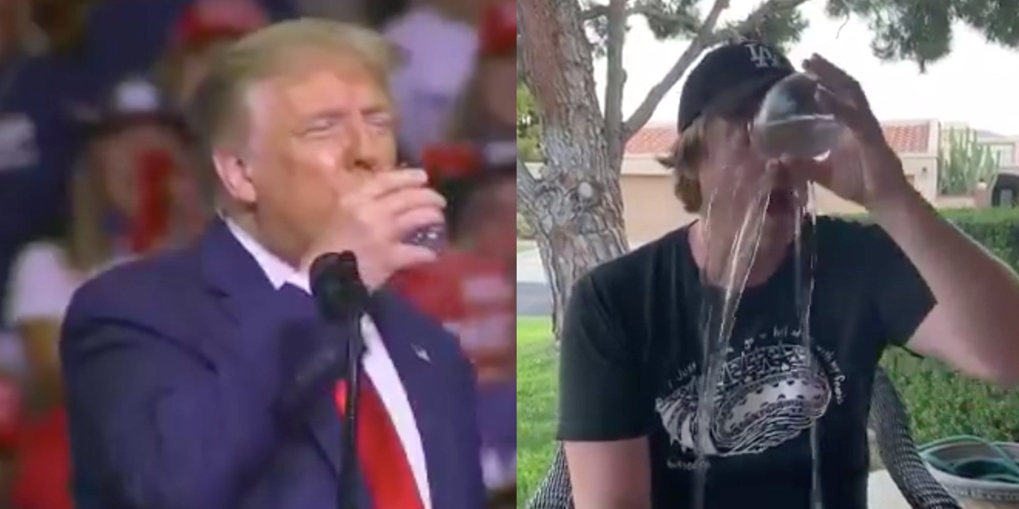 Trump news: President mocked with the #TrumpWaterChallenge | indy100 ...