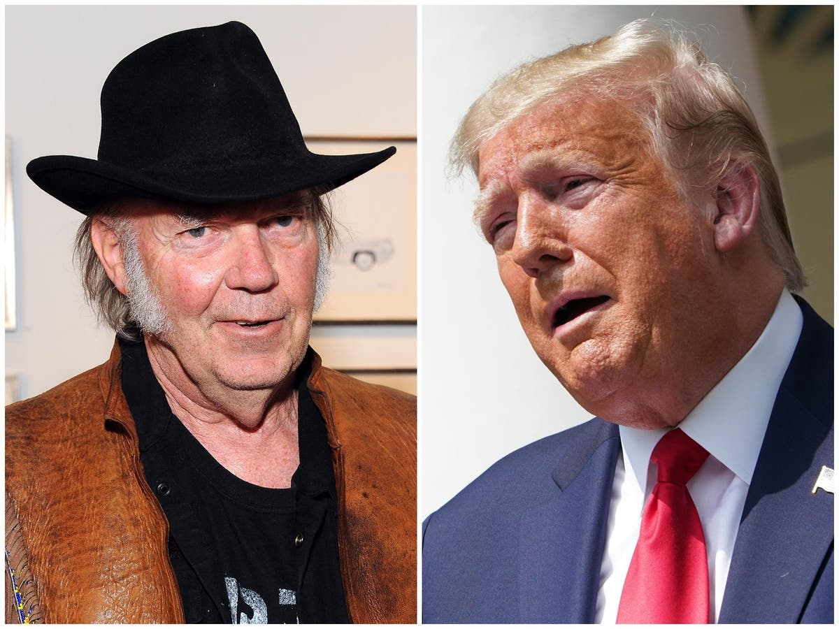 Trump angers Neil Young by using three of his songs at controversial ...