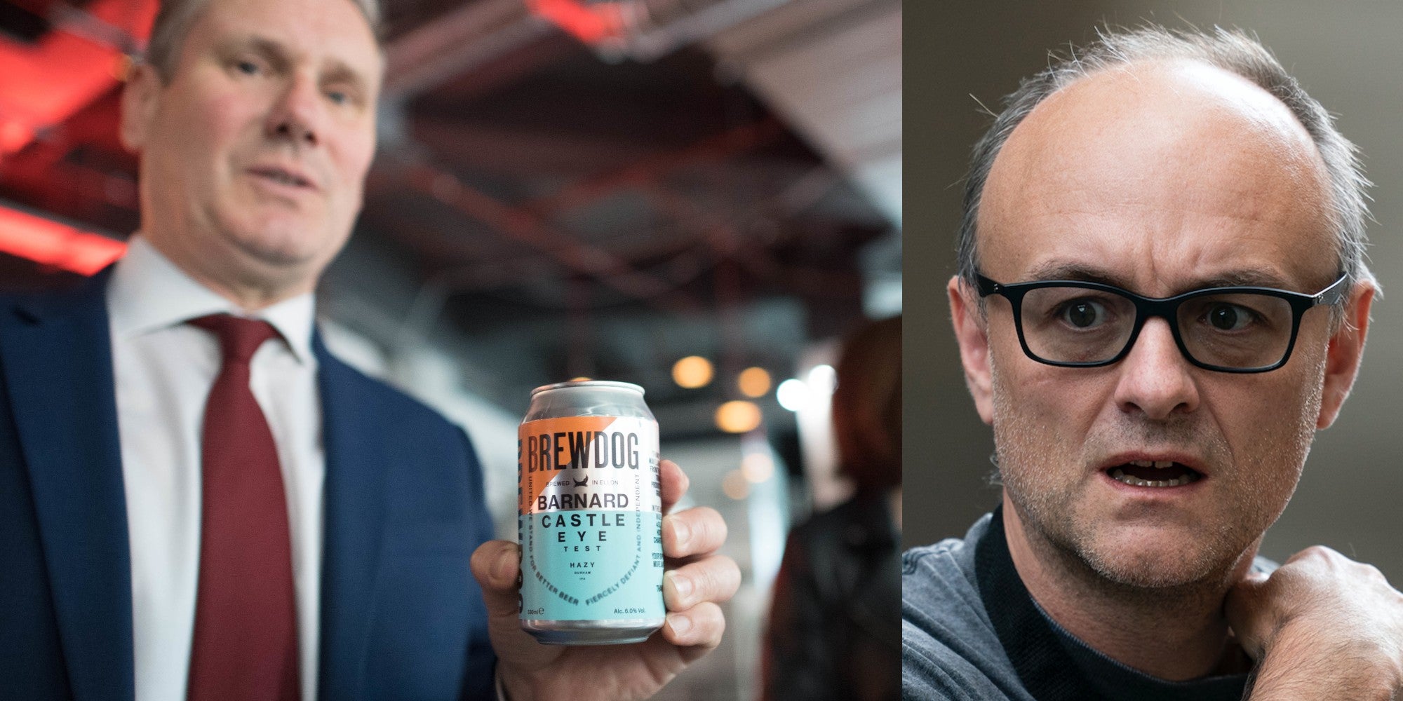 Keir Starmer: Labour leader poses with a beer named 'Barnard Castle Eye ...