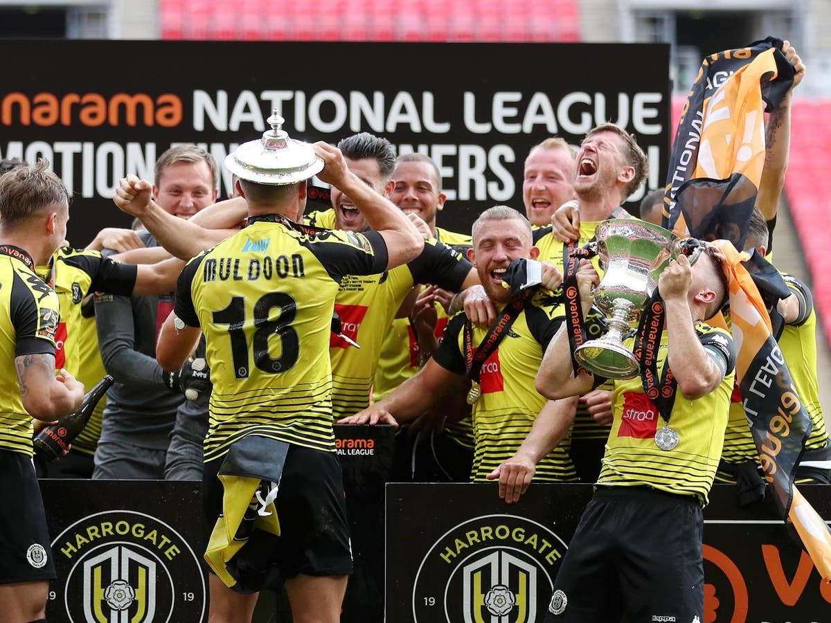 Harrogate promoted to Football League for first time with play-off ...