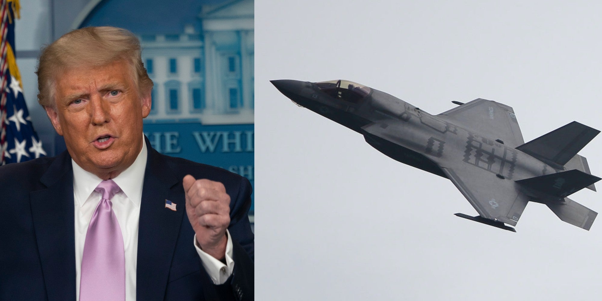 Trump still seems to think that stealth planes are literally invisible ...