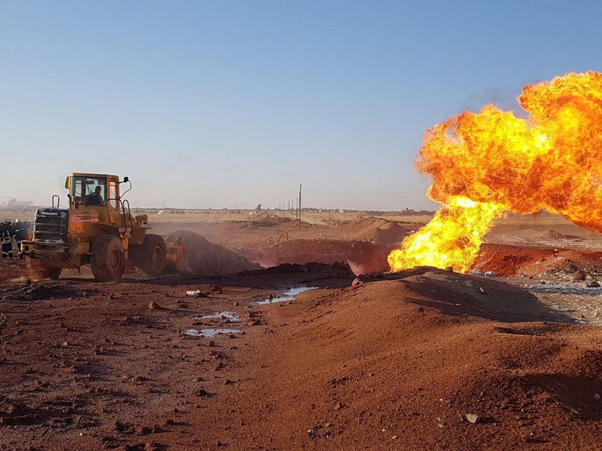 Syria: Suspected Isis ‘terror’ attack on major gas pipeline knocks out ...