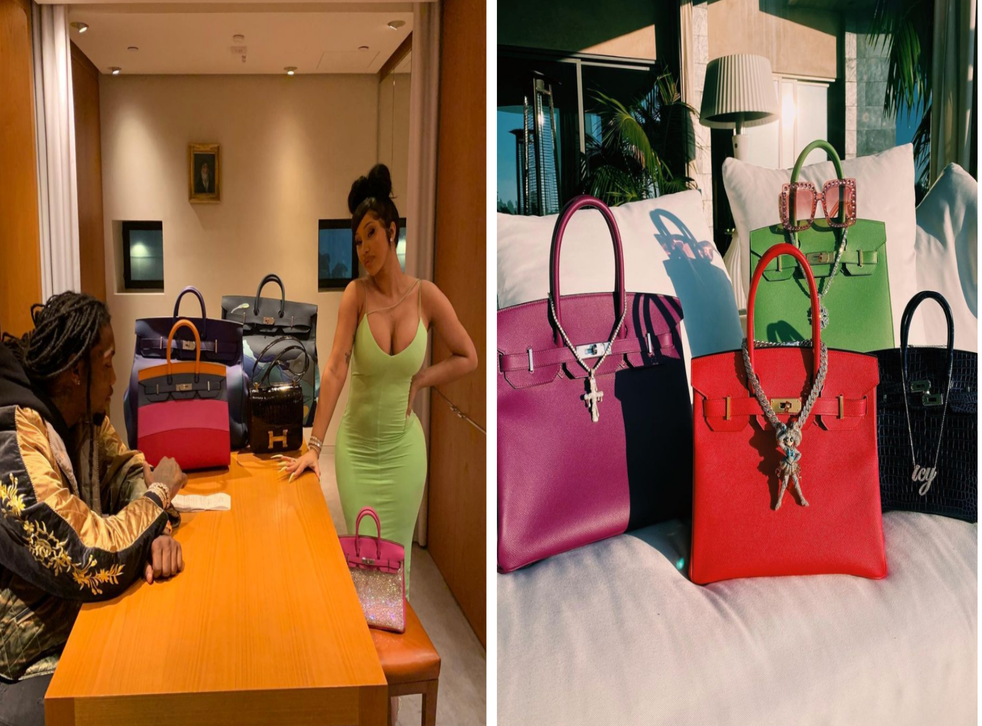 Birkin bag: Cardi B hits back at viral criticism of her luxury bag ...