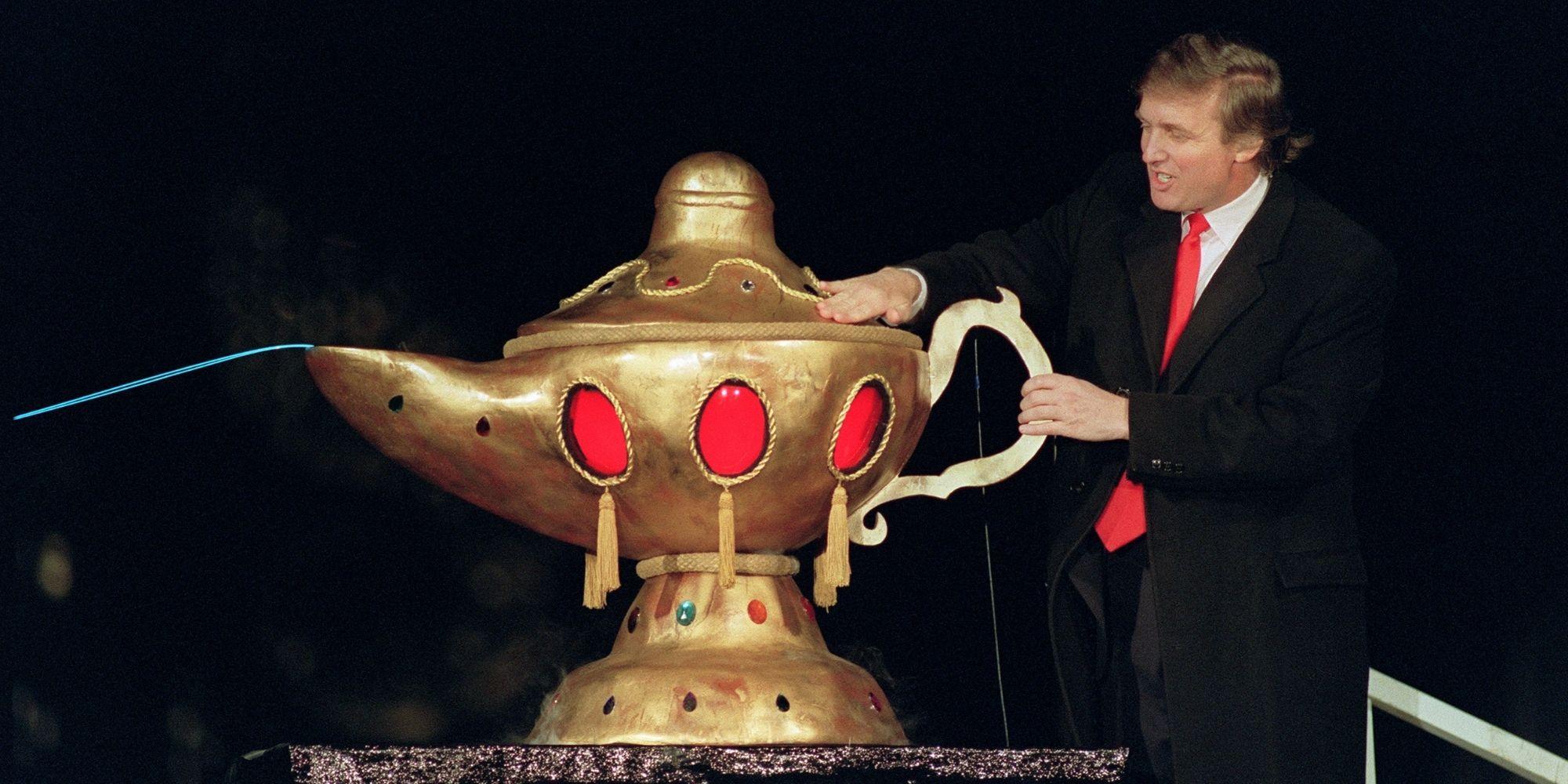 Trump was 'seemingly in fear' of a laser beam coming out of a magic ...